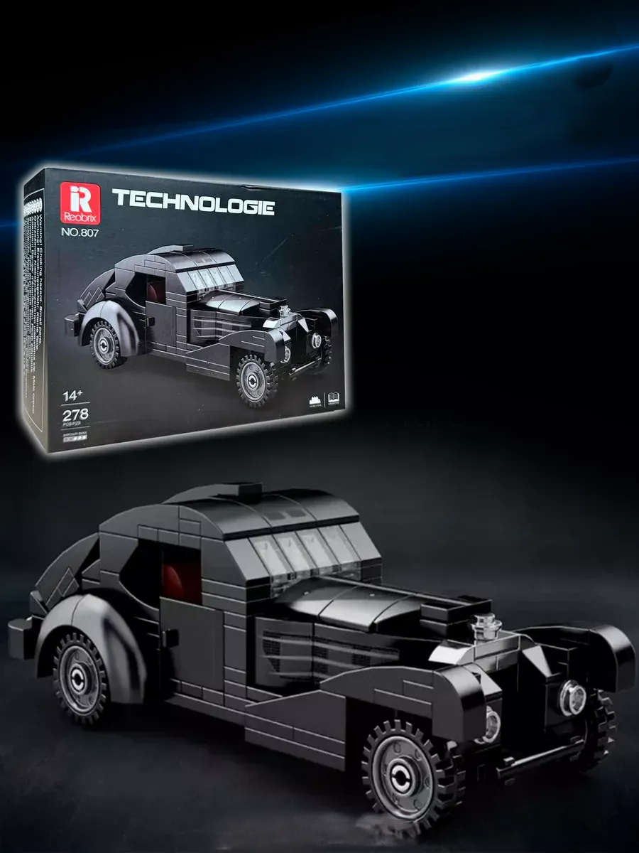 Конструктор Спортивный Ретро Автомобиль - 278 дет/Совместим с конcтруктор Lego/Подарок для взрослых и детей