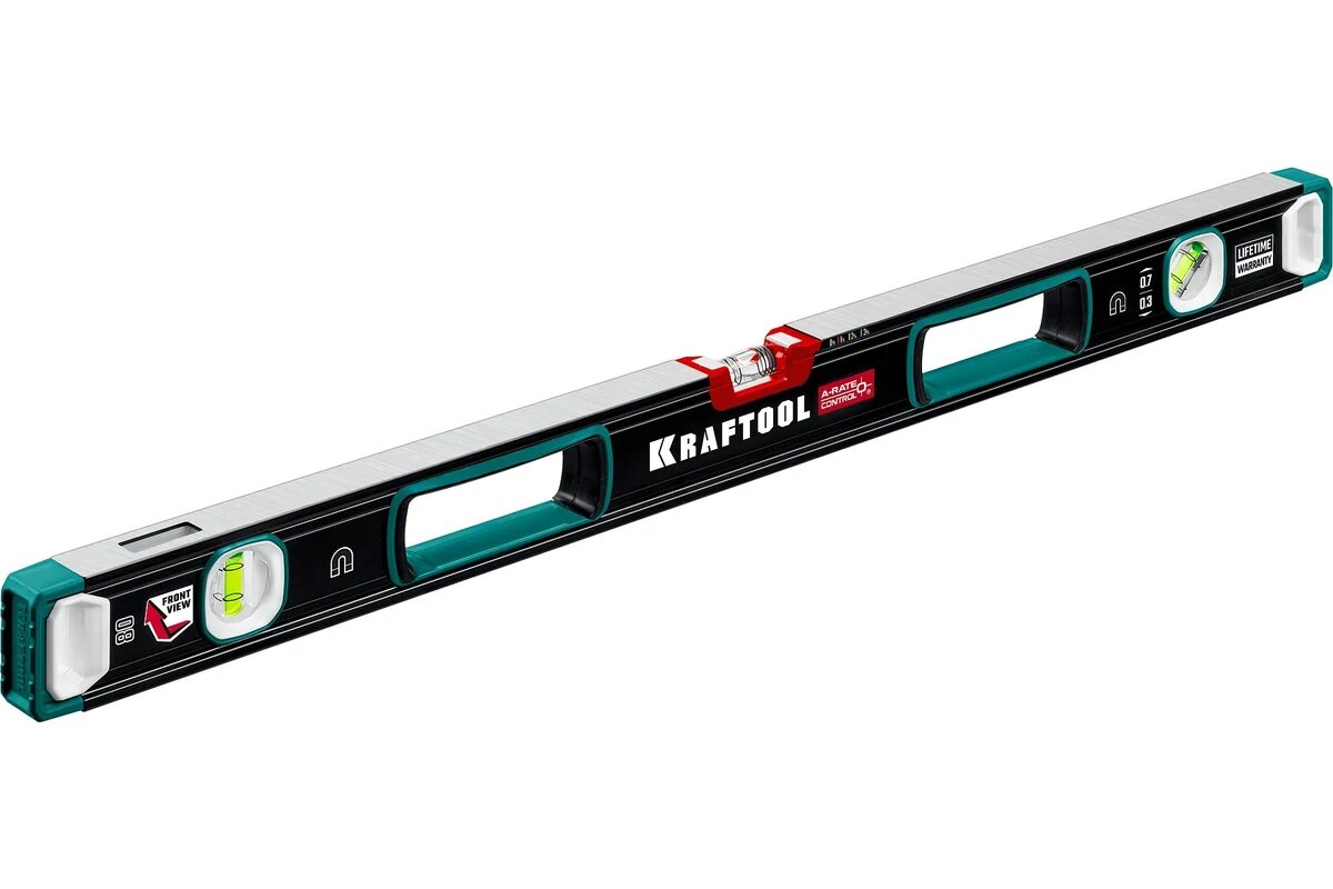 KRAFTOOL A-RATE Control Магнитный сверхпрочный уровень с зеркальным глазком 800 мм 34988-80