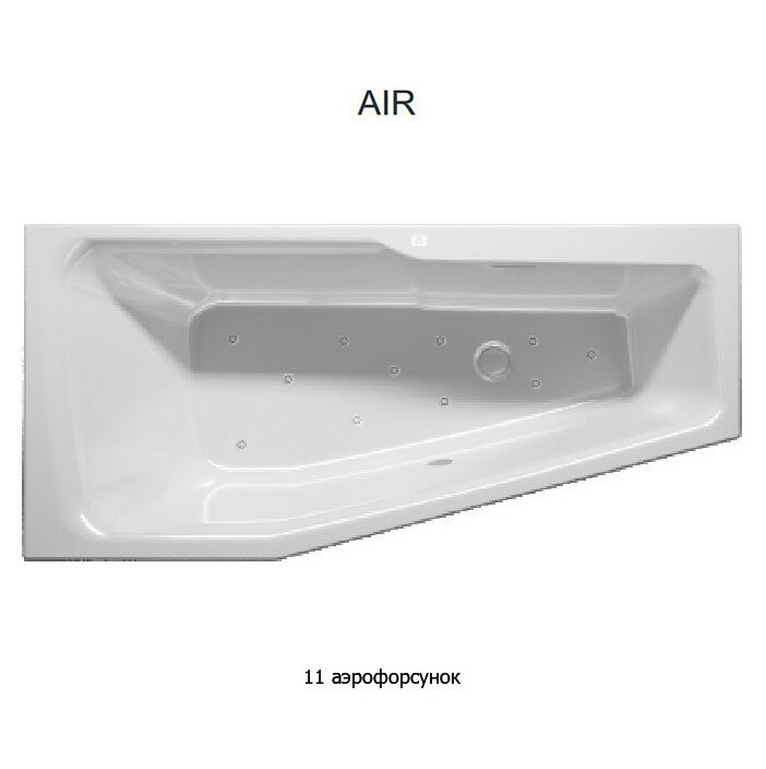 Гидромассажная ванна RIHO RETHINK SPACE AIR 160x75 R