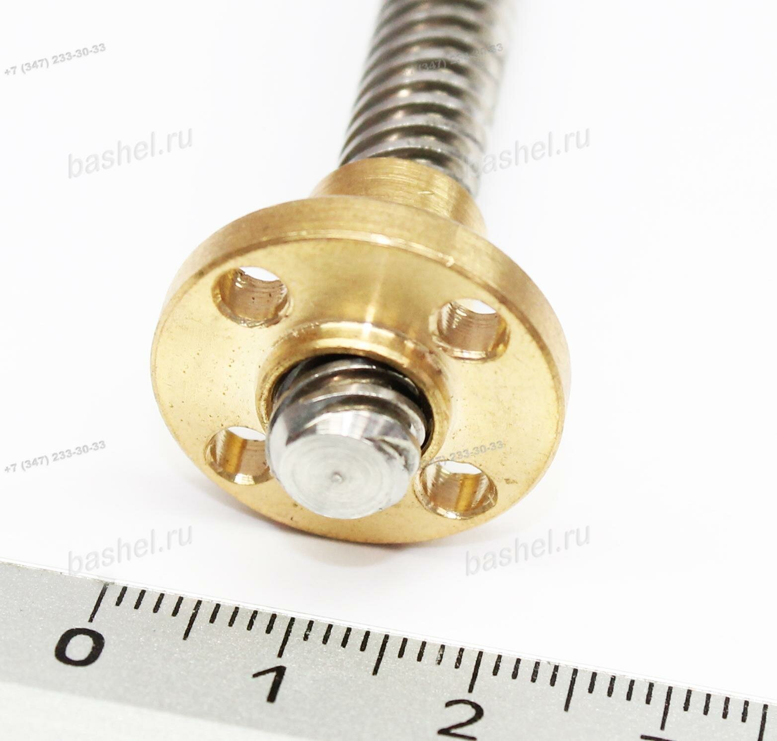 Ходовой трапецеидальный винт Т8 300 мм с гайкой