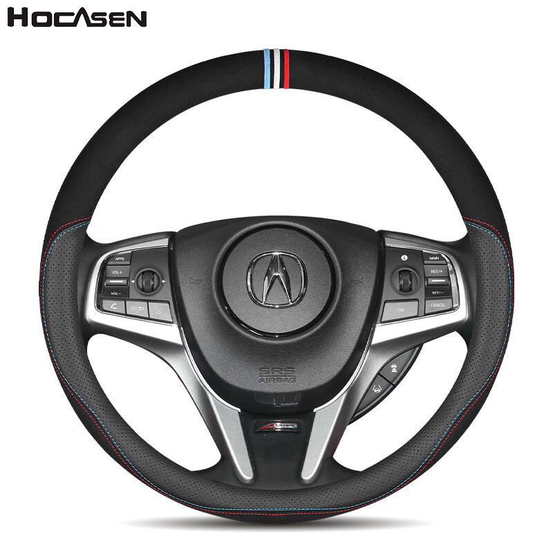 Руль Acura CDXXTLXMDX, кожаный, нескользящий, диаметр 38 см