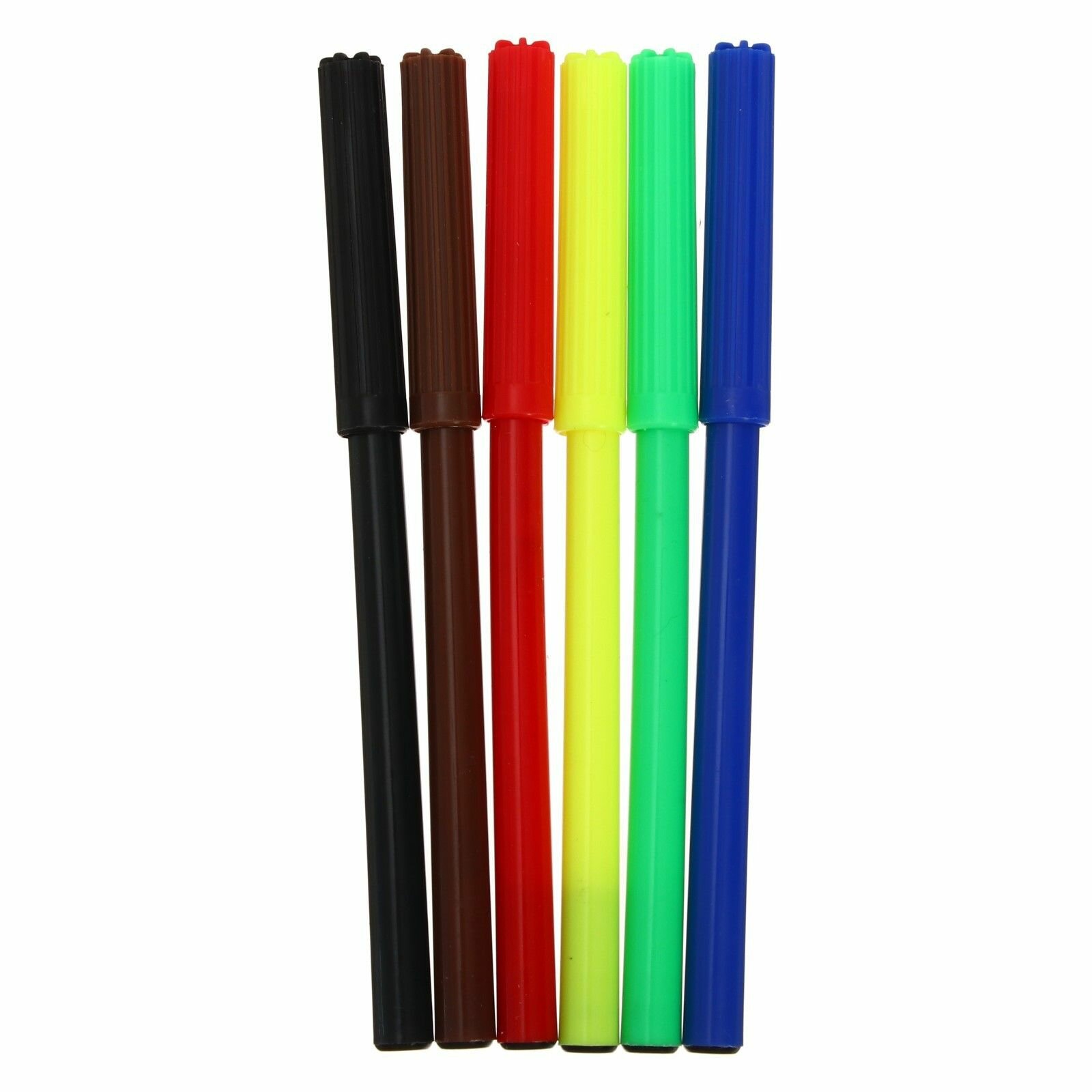 Фломастеры 6 цветов, для школы, вентилируемый колпачок