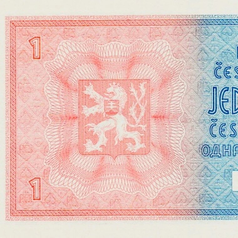 1 крона 1938 Чехословакия, сувенирная копия, банкноты и купюры редкие коллекционные
