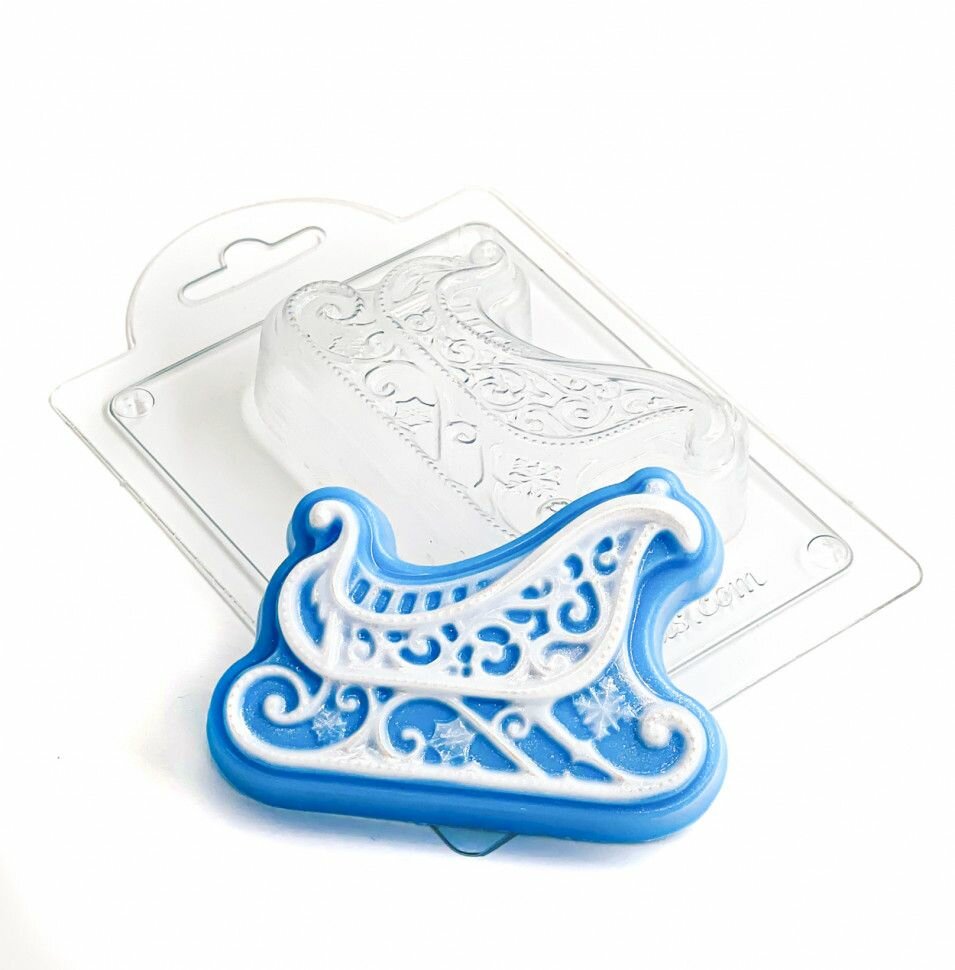 Формочка для шоколада : Сани новогодние молд из толстого пластика