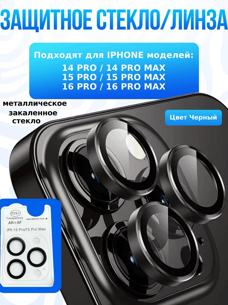 Стекло на камеру айфон 16 про линзы iphone 16 pro max