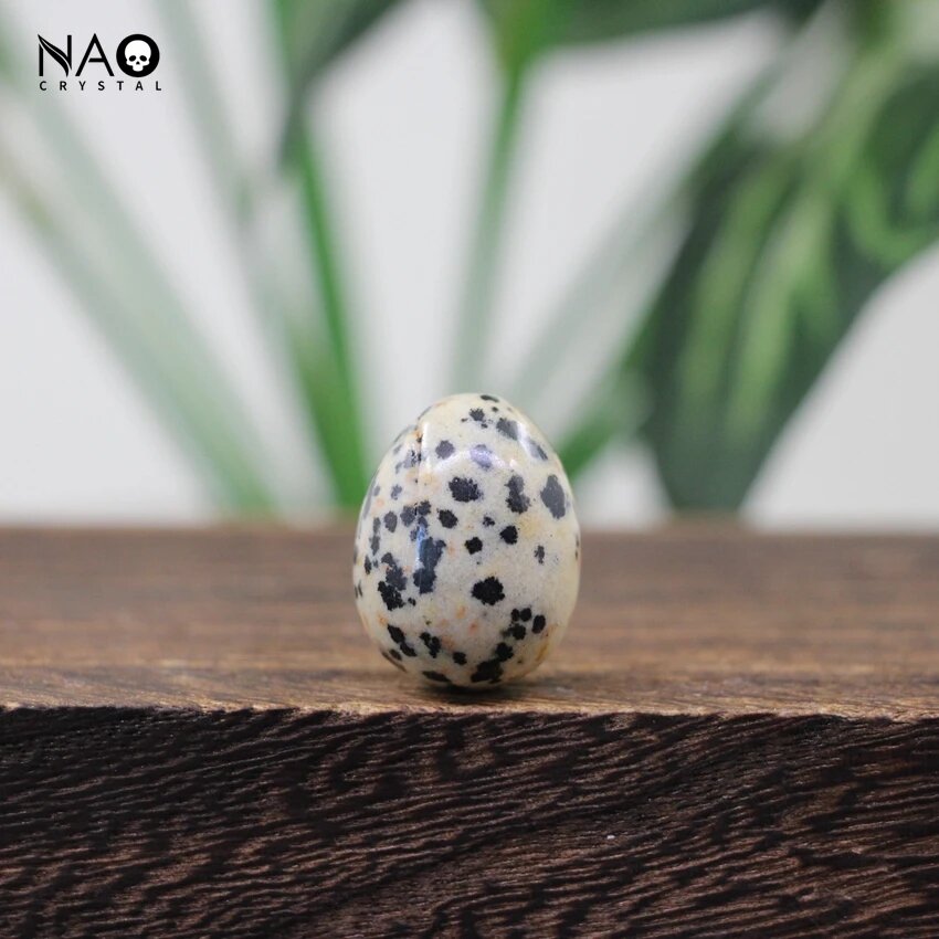 Драгоценный камень яйцо 15x20 мм Dalmation Jasper