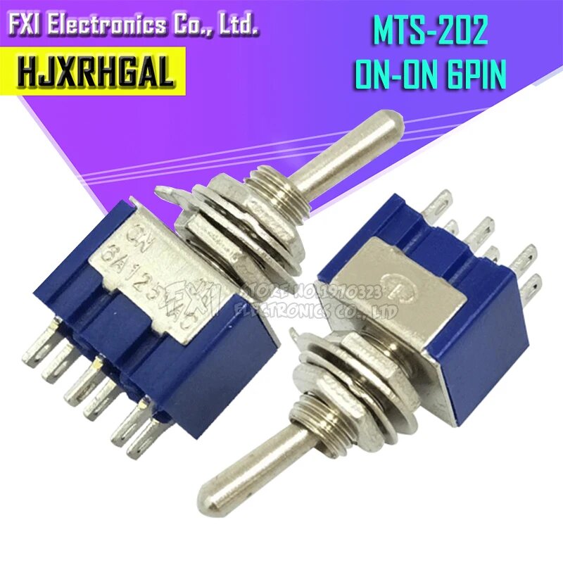 Переключатели MTS-202 6A 125В HJXRHGAL