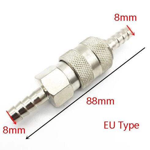 Пневматические быстросъемные фитинги 6мм, 8мм, 10мм, 2 шт EU 8mm