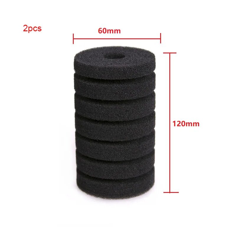 Фильтр аквариумный черный 60x120mm, 2шт