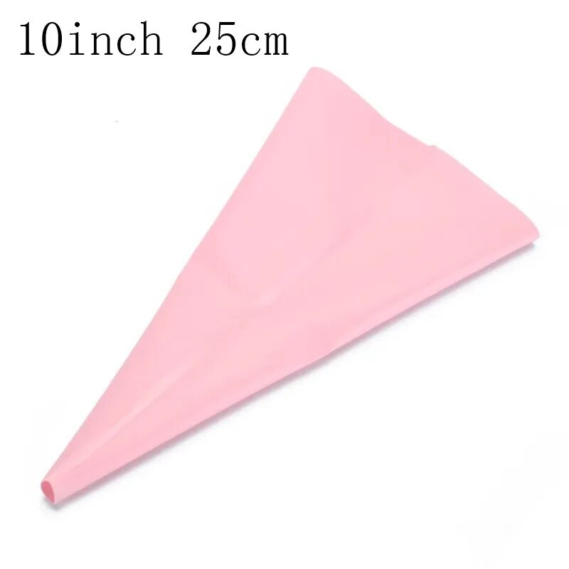 Многоразовый силиконовый кондитерский мешок Розовый, Pink 10 inch