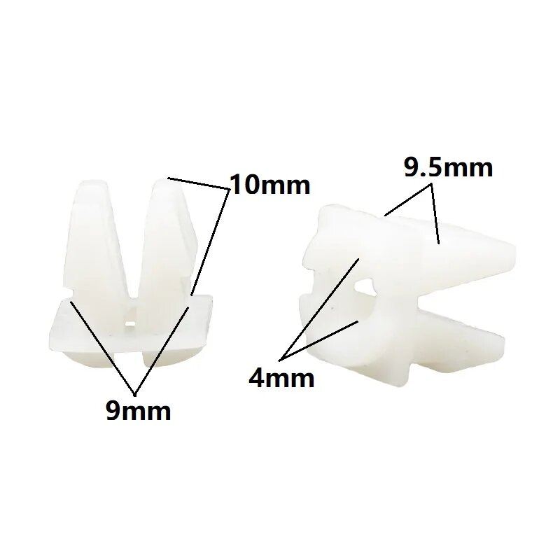 Автомобильная Белая нейлоновая Пряжка KE LI MI 100x, Универсальная автомобильная гайка, втулка, зажим, винт, быстрая отделка, фиксирующие фиксаторы