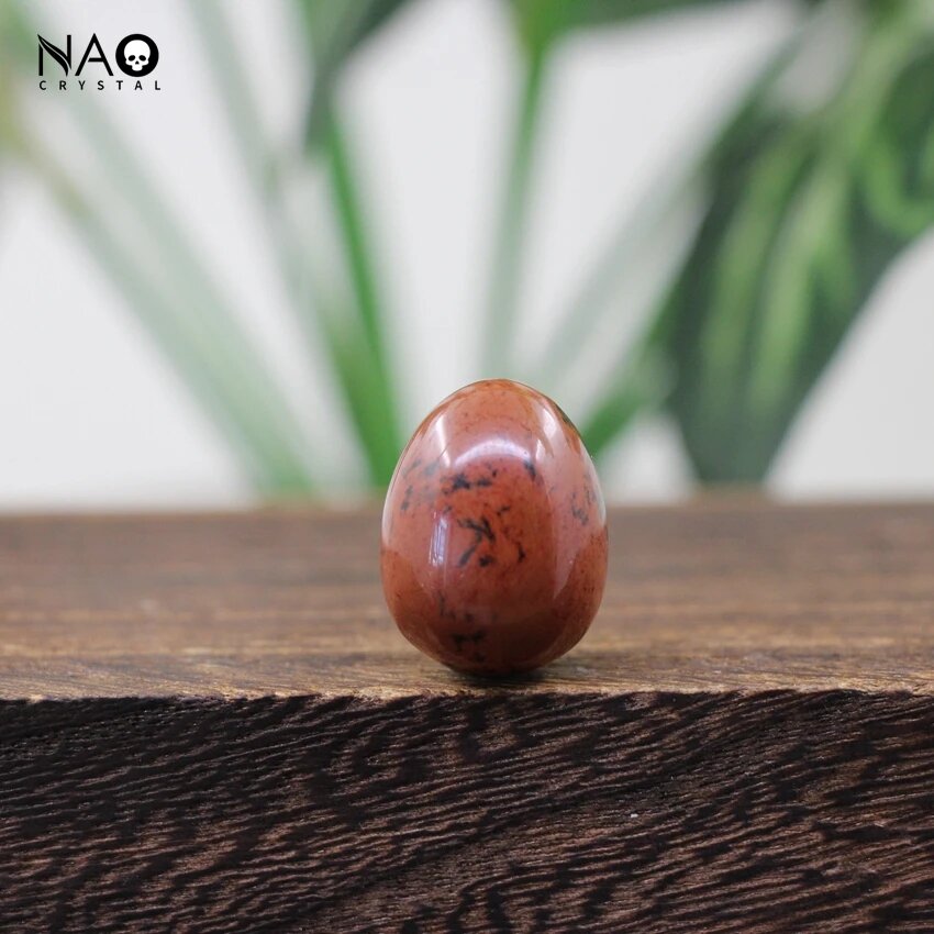 Драгоценный камень яйцо 15x20 мм Коричневый, Mahagony Obsidian