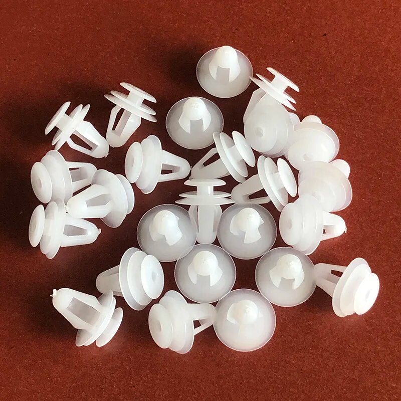 50 шт, 9 мм, зажимы для обшивки дверной карты автомобиля, крепеж для Mitsubishi Grandis Outlander ASX RVR Pajero LancerEvo l200 l300 3000gt