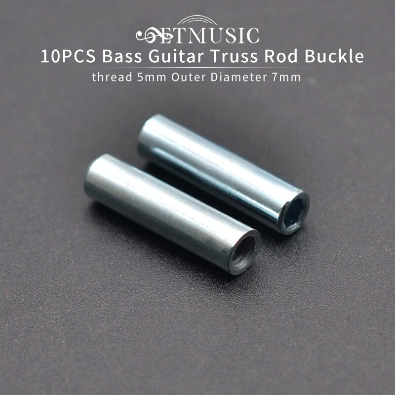 Пряжки для стержня бас-гитары GETMUSIC MU2140, никель, 10 шт.