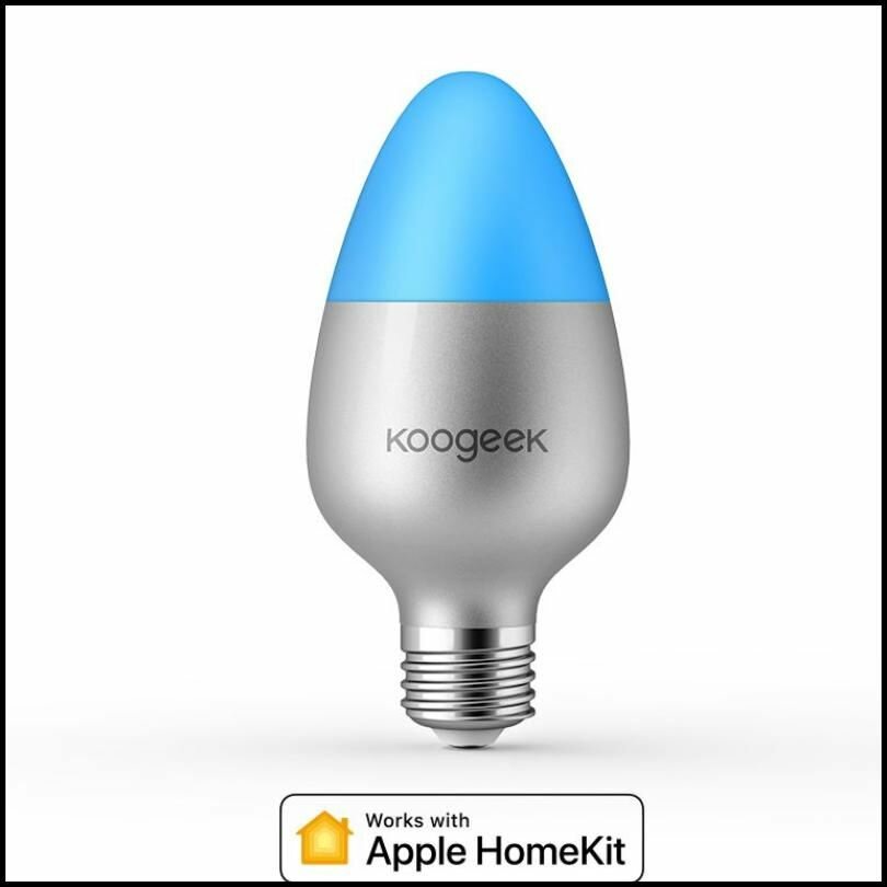 Koogeek Wi-Fi Enabled E27 8W Smart LED с возможностью изменения цвета и регулируемой яркостью -hj