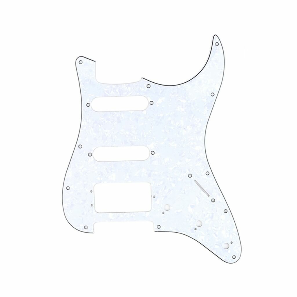 3-слойный пикгард для электрогитары 11 отверстий жемчужный