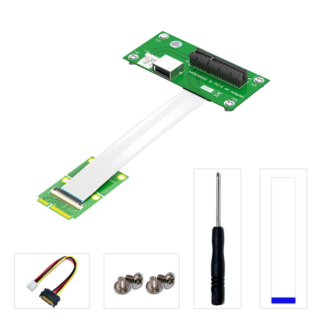Слот PCI-E 4X и разъем USB 2.0 Для подключения к плате Mini PCI-E mPCIe Adapter Riser Card
