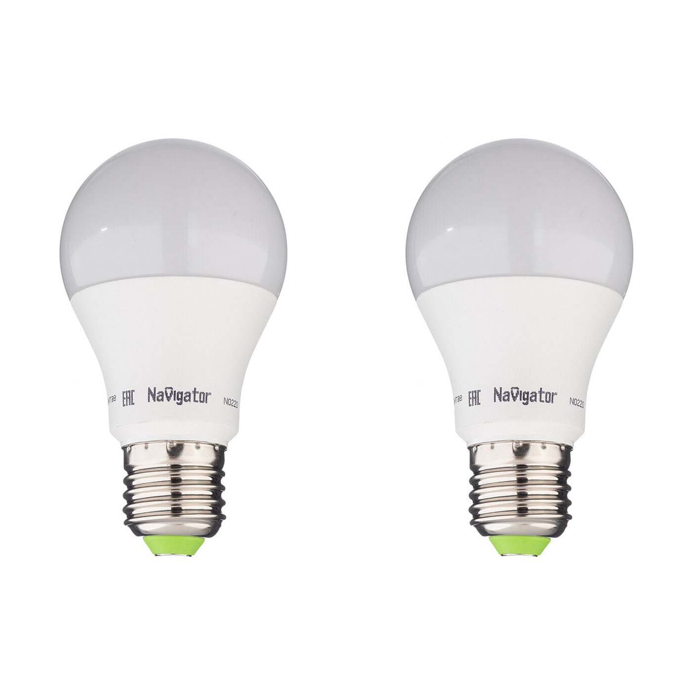 Лампа светодиодная Navigator E27 4000К 10 Вт 800 Лм 24-48 В груша A60 матовая (2 шт.)