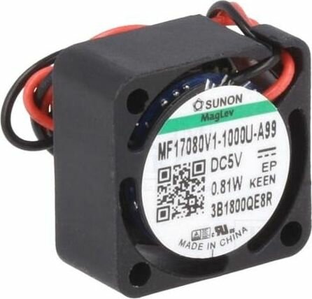Вентилятор SUNON MF17080V1-1000U-A99 осевой 5В DC 17x17x8мм подшипник Vapo 1,52куб. м/ч 21,5дБА 1 шт