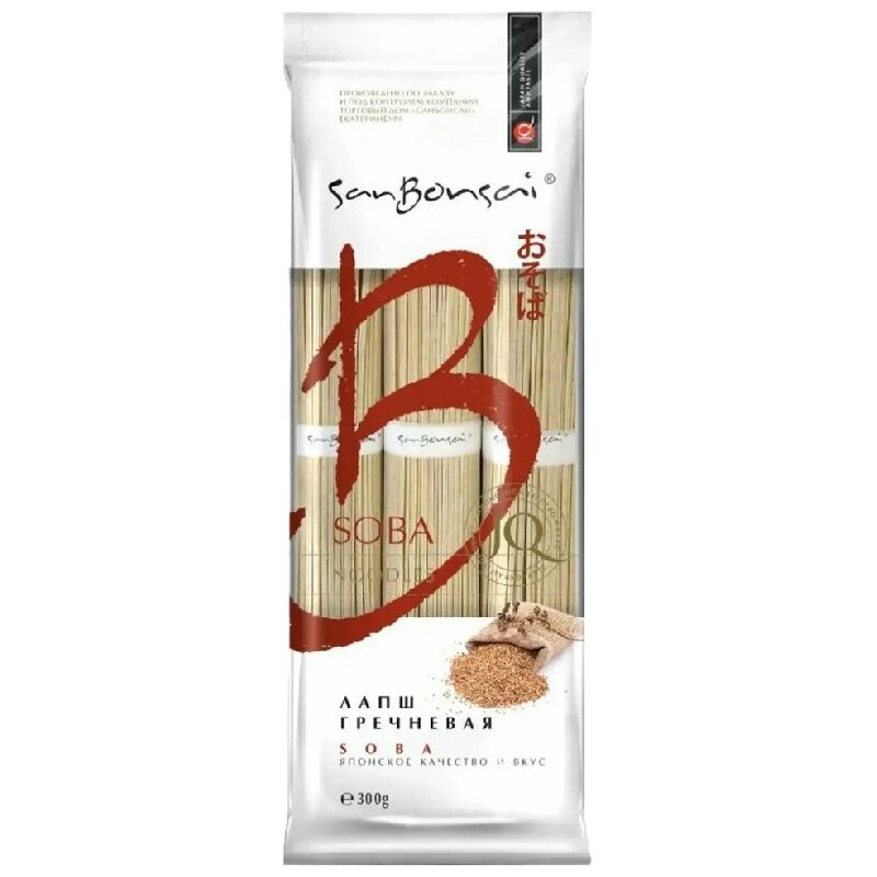 Лапша SANBONSAI гречневая SOBA /пакет/ 300г