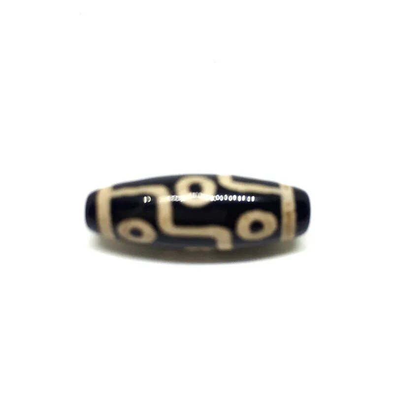 Бусина Дзи черно-белая 7/10/11 глаз паук 9 eyes