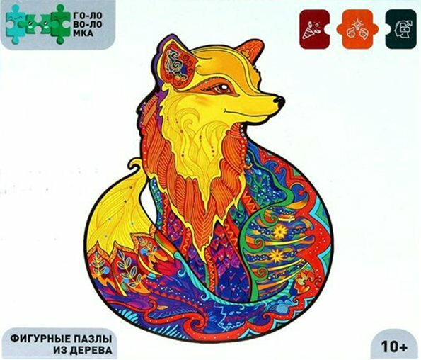 Пазл Panawealth "Удивительные животные", Лиса, фигурный, 146 элементов, дерево