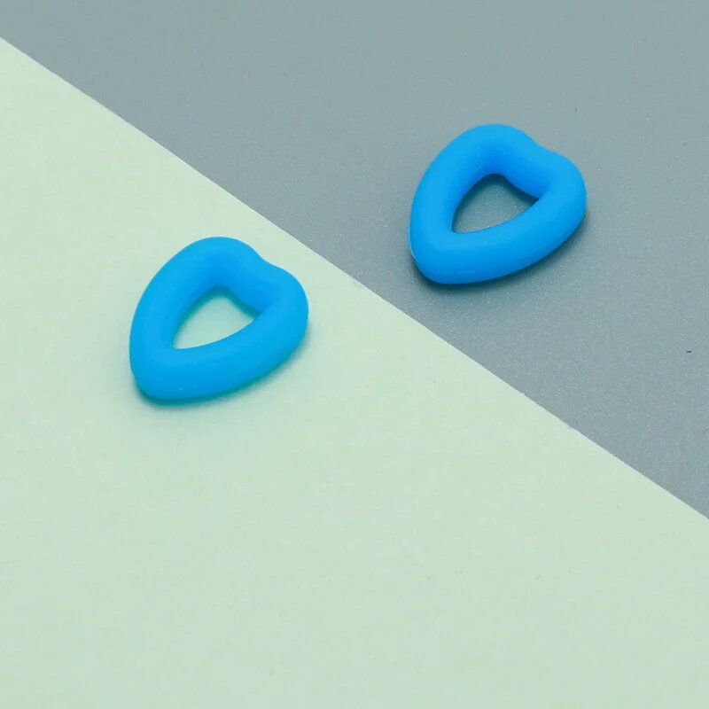 Силиконовые наконечники для очков, Blue-5Pairs