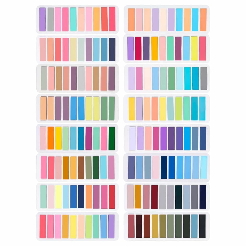 (1 комплект) Наклейки Morandi color index для заметок -16 новых цветов