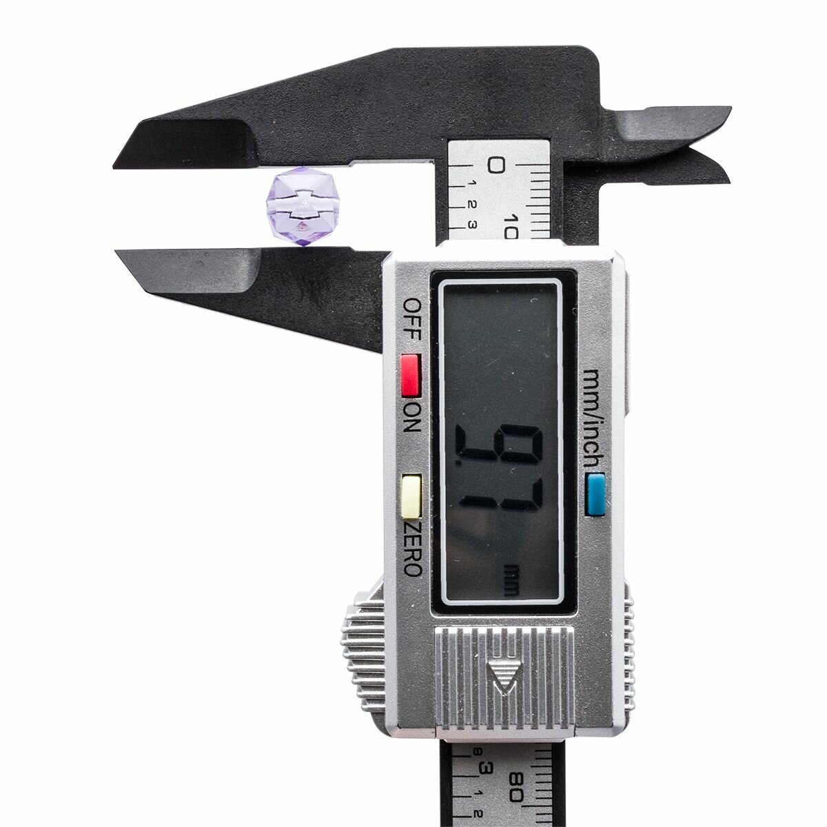 Бусины пластиковые, акрил, прозрач. в цвете, граненый куб, 10мм, 500гр, Astra&Craft (643 лавандовый)