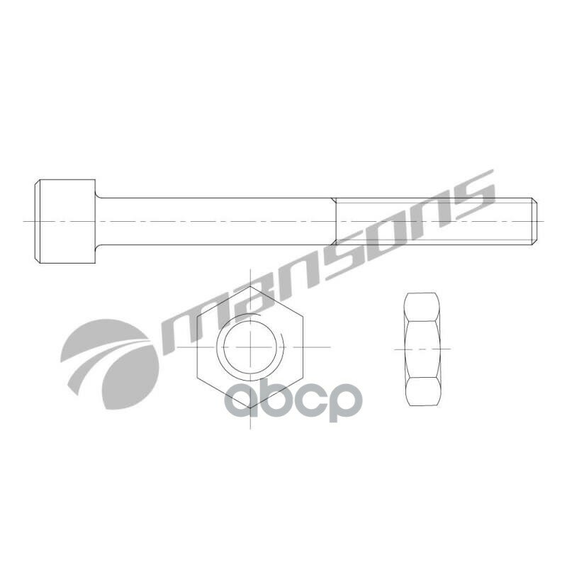 Болт ! M18x1,5 L=350mm MERCEDES ACTROS, ATEGO Mansons арт. 700194