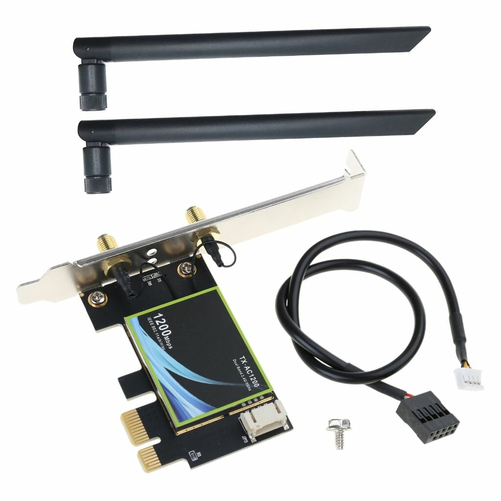 PCI-E Wi-Fi Card BT4.0 Беспроводная AC1200M 802.11AC Двойной диапазон 2,4G+5G