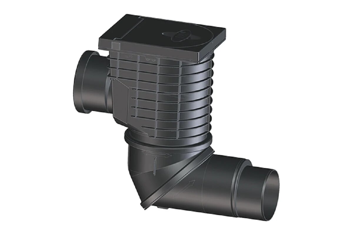 HL - Дождеприемник с гор. вход. патрубком, выпуском DN110/125 HL 600NHO