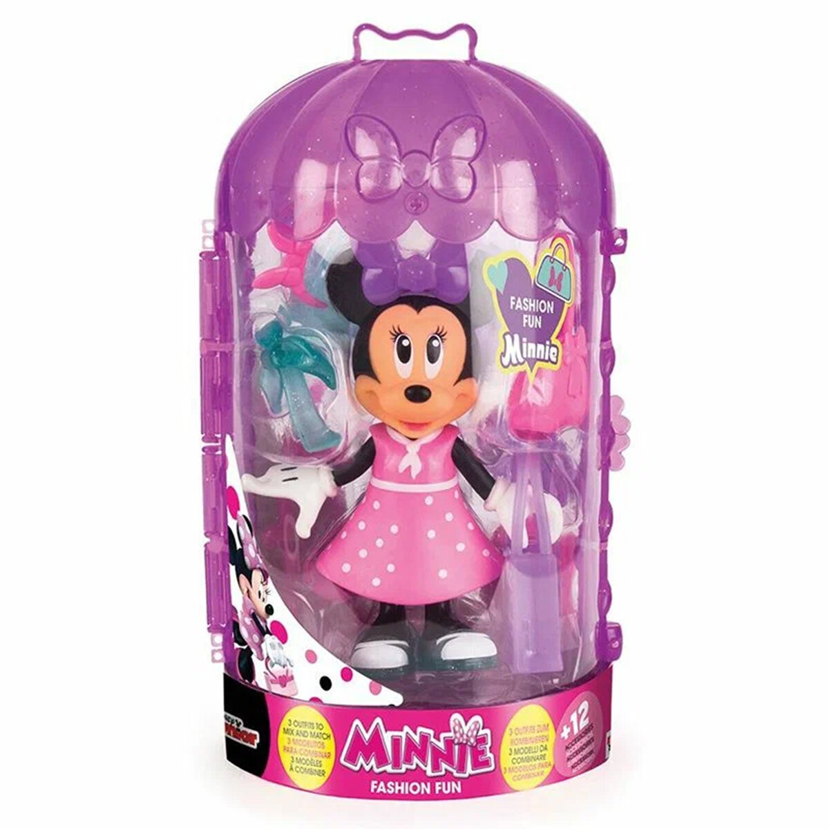 IMC Toys Disney Junior Minnie Fashion Fun / Детская модная кукла Дисней Минни с двумя комплектами костюмов