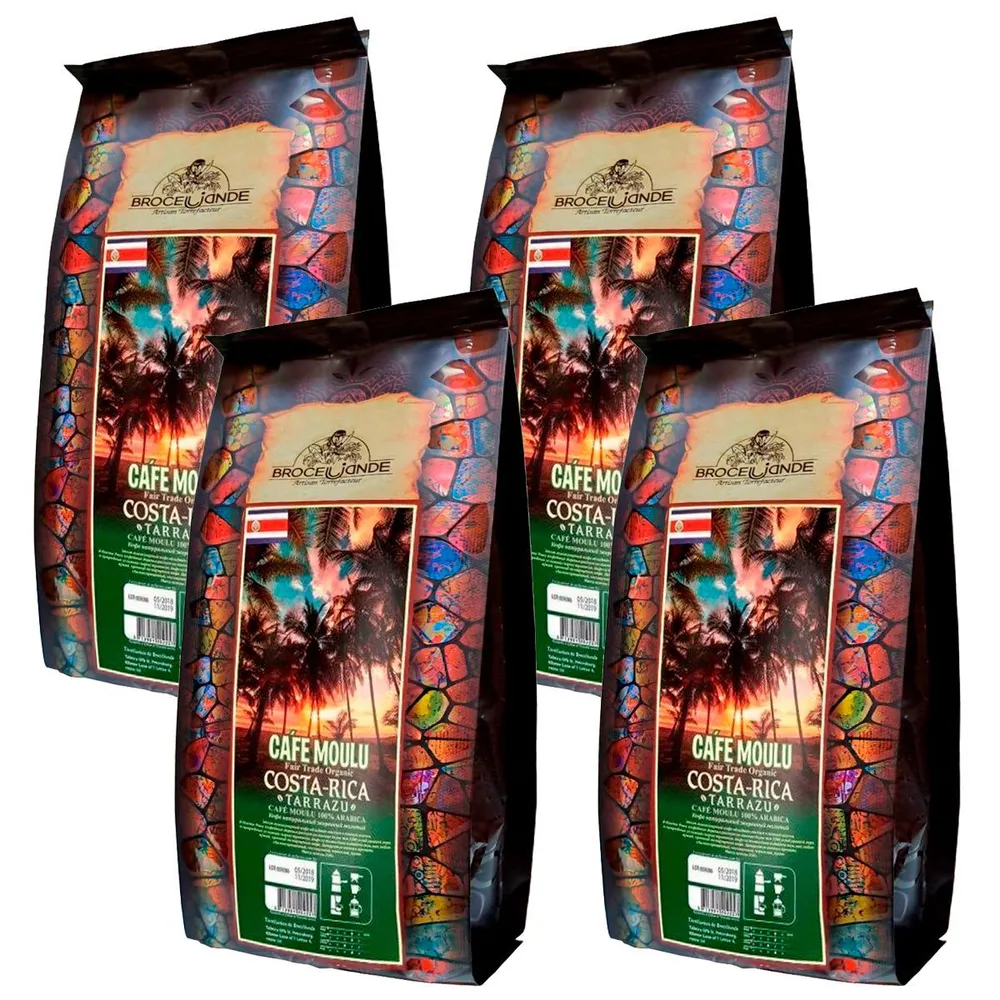 Кофе молотый Broceliande "Costa-Rica", 100 % арабика, средняя обжарка, 10шт