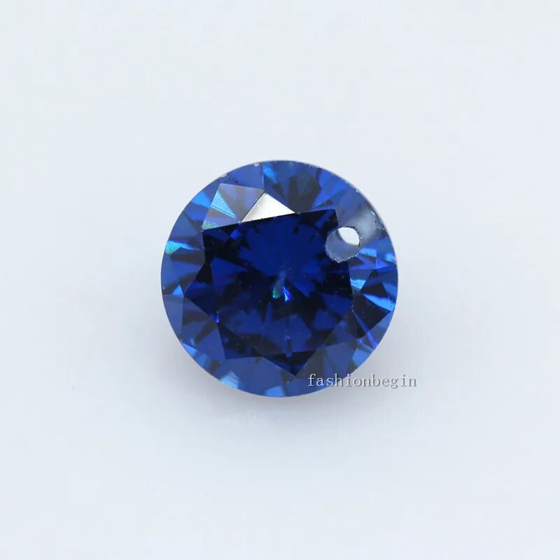 Натуральный цирконий бусины Nidezon 6-10 мм Темно-синий, 6mm 20pcs, sapphire