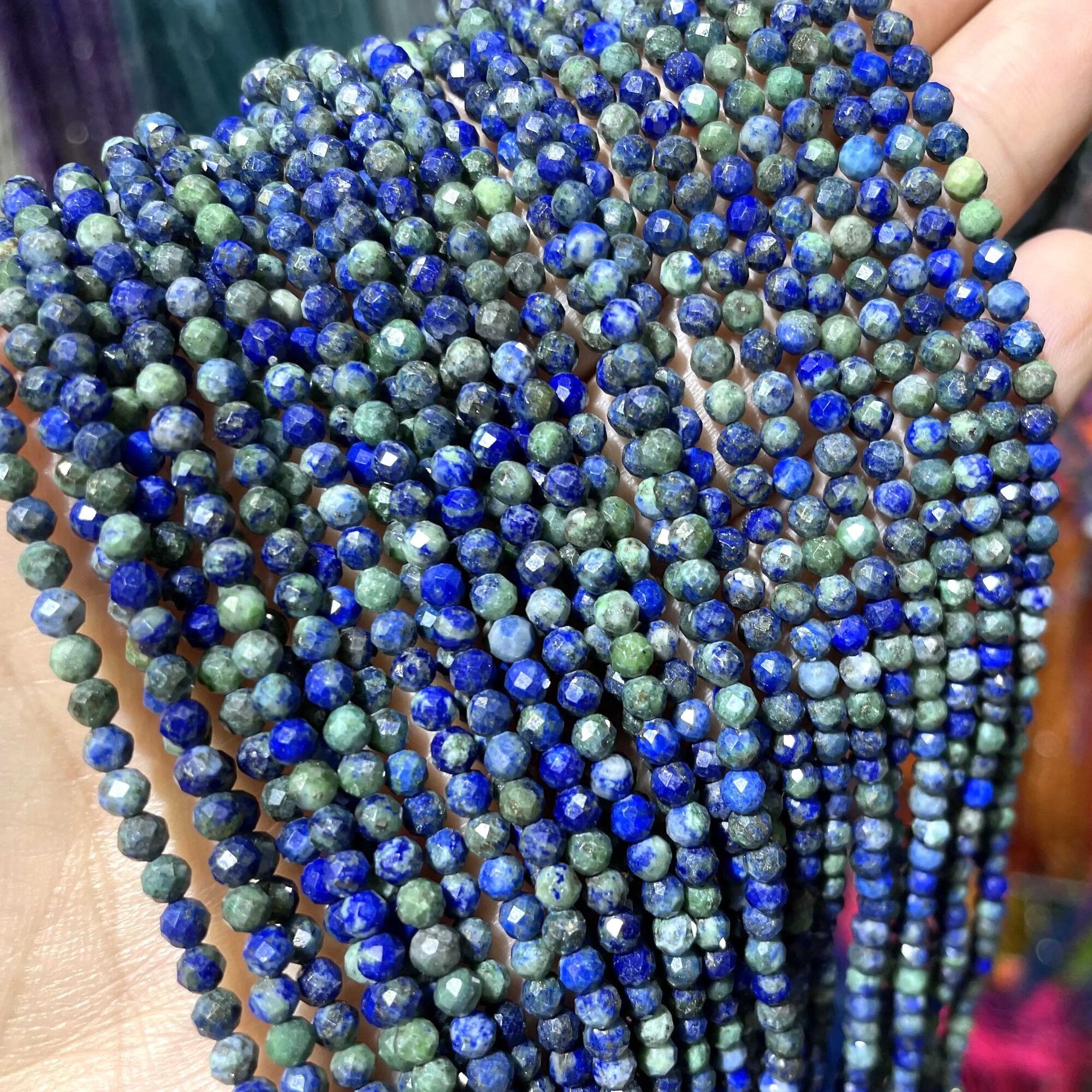 Натуральные бусины амазонит SYSRXLR 2 3 4 мм