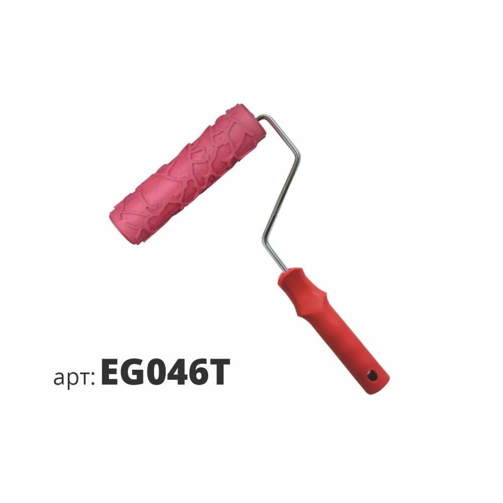 Валик декоративный резиновый жесткий STMDecor EG T (180мм) кракле EG046T