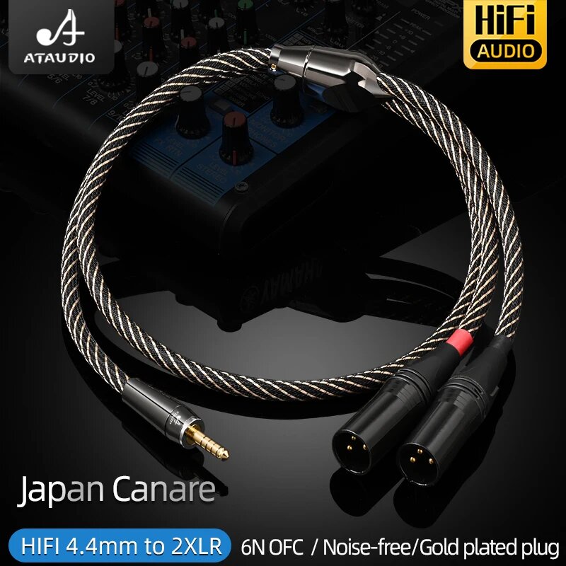 ATAUDIO Hi-Fi аудиокабель 4,4 мм к XLR 4.4mm to 2xlr male, 1 м