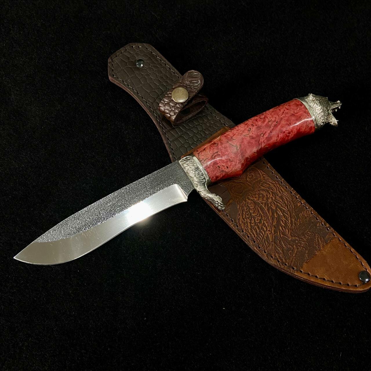 Нож из кованой стали "Медведь"