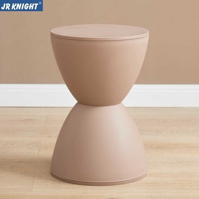 Пластиковый табурет с креативным дизайном в форме песочных часов, 30x43 см