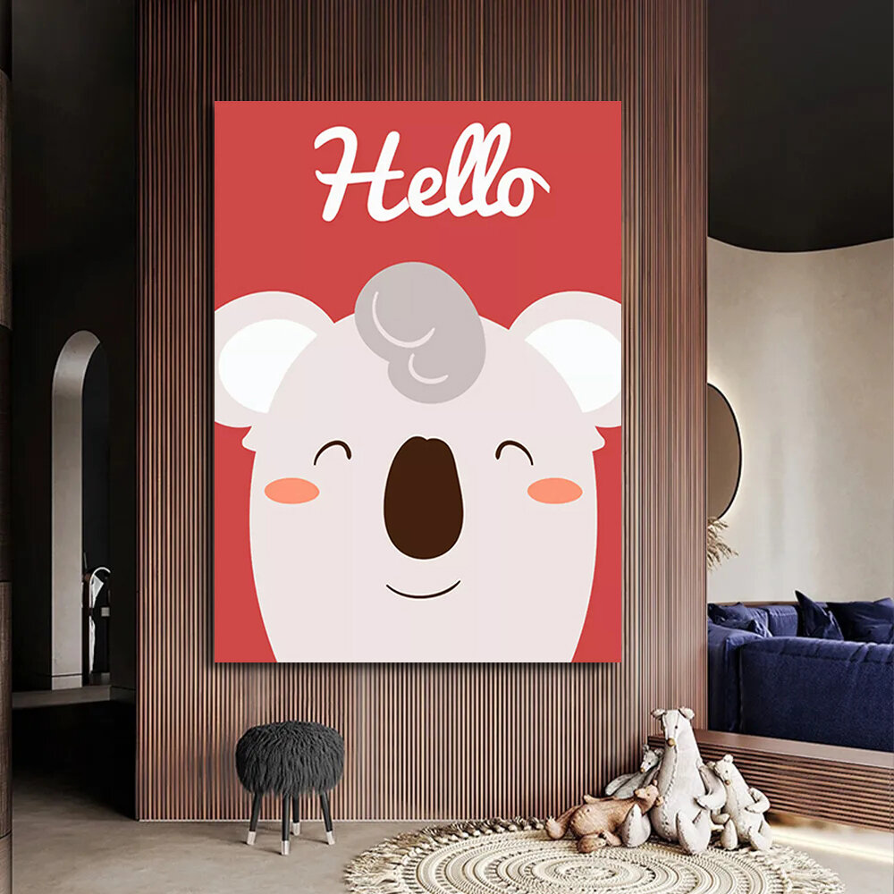 Звери / Картина в детскую комнату, картина на холсте / на стену, 40х60 см.