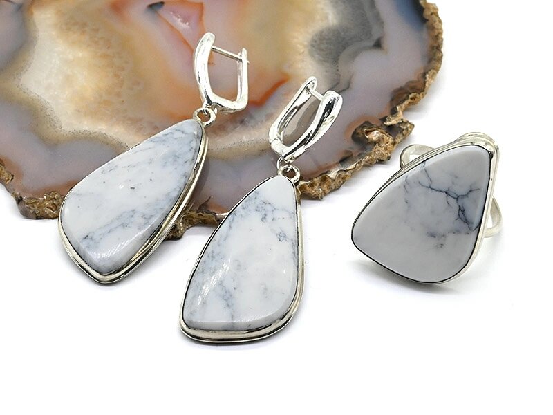 Комплект бижутерии, кахолонг