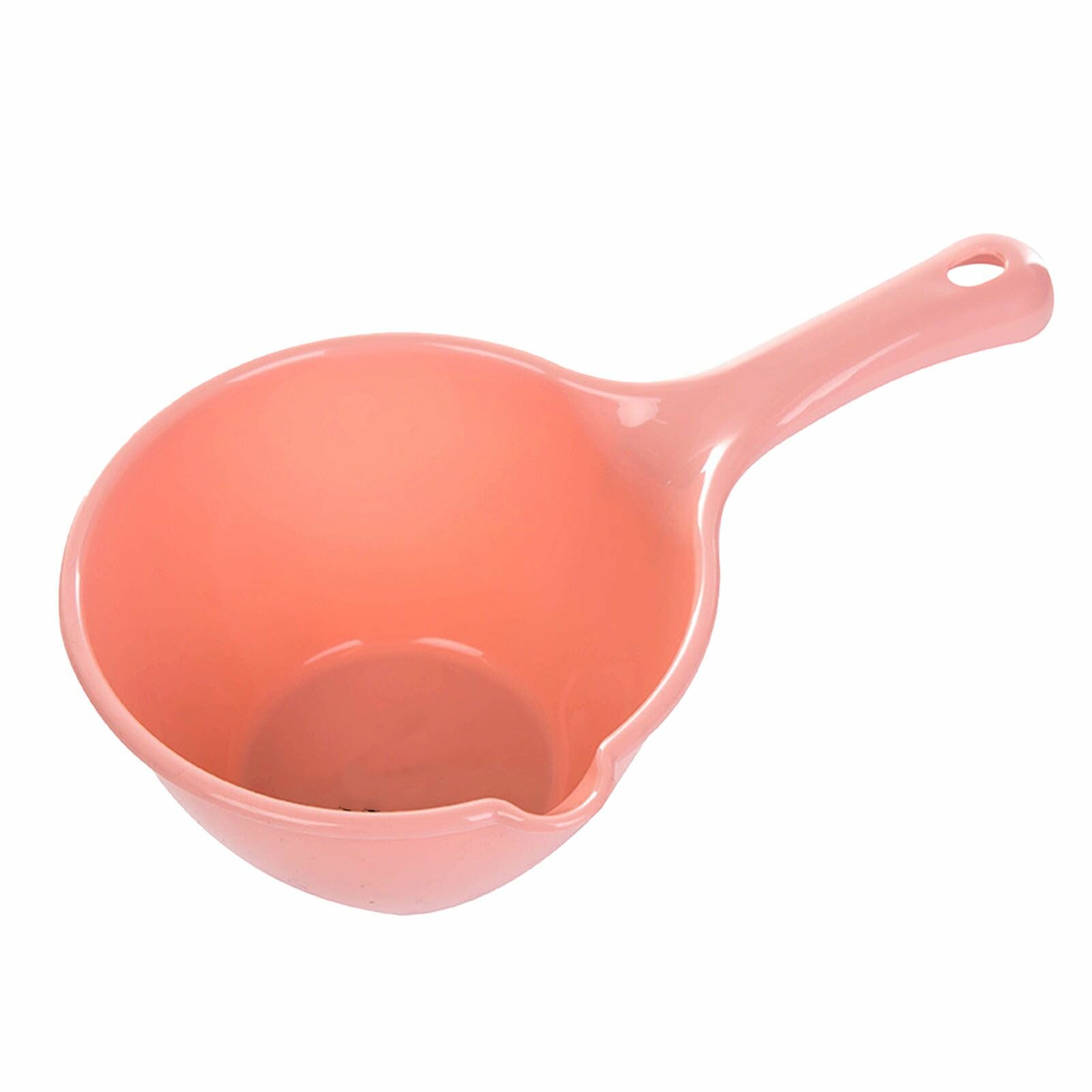 Ковш для воды с длинной пластиковой ручкой большой объем для сада ванной и кухни красный