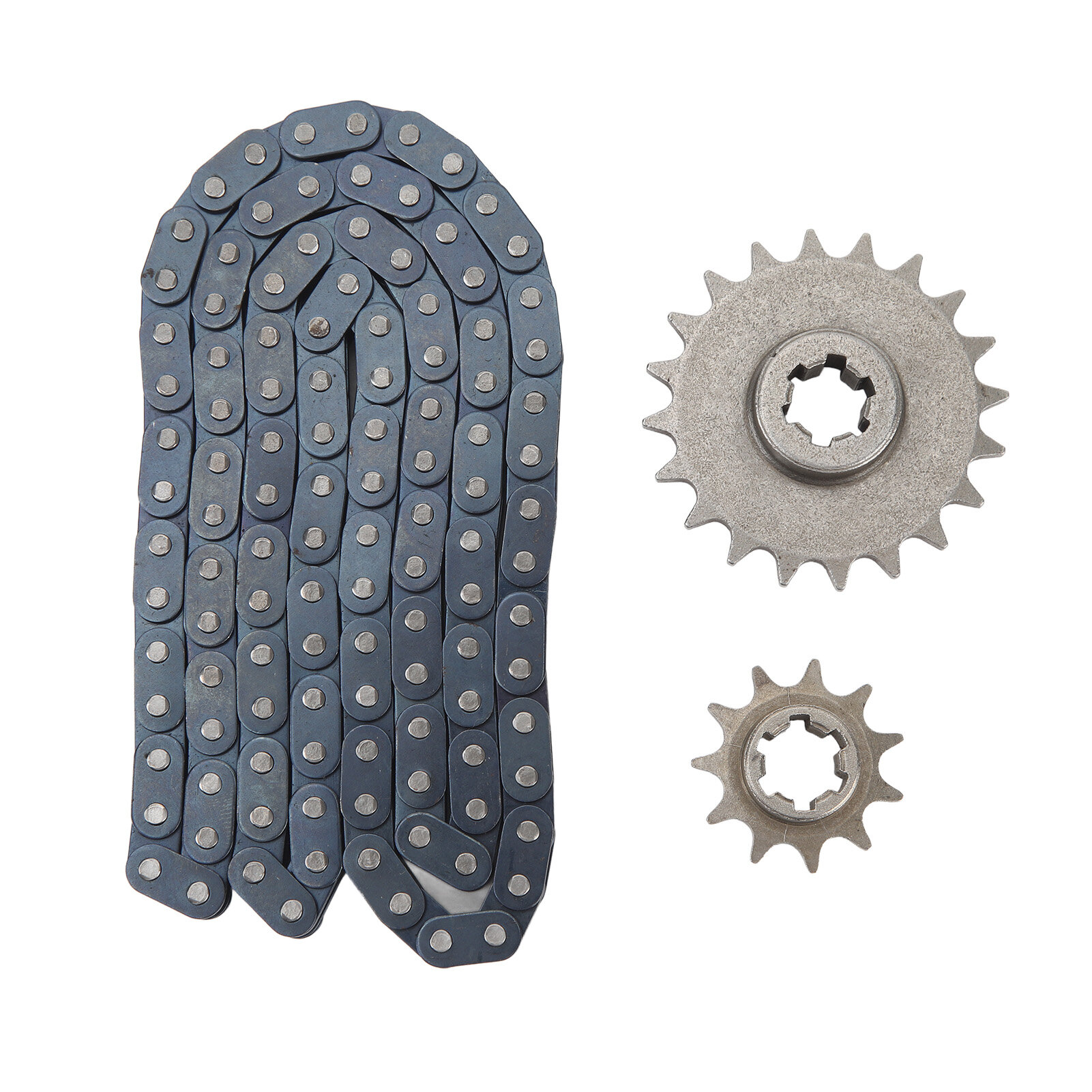Комплект цепи ГРМ T8F из стали, 20 зубьев, 11 зубьев, 116 звеньев, для картинга, мини-мотоциклов и внедорожников.