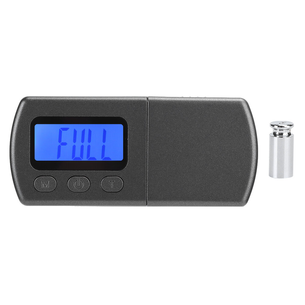 Compact Digital Turntable Stylus Force Scale Gauge with Calibration Weight LCD Display