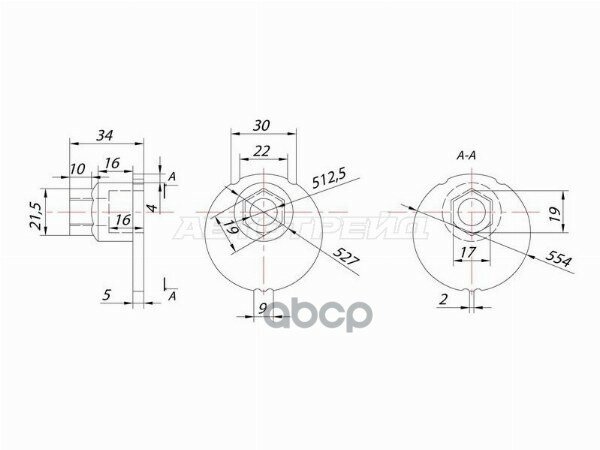 Гайка эксцентрика нижнего рычага TOYOTA FJ CRUISER/SURF/LAND CRUISER/LEXUS GX470/SEQUOIA/TUNDRA 95- Sat арт. ST-48452-35020