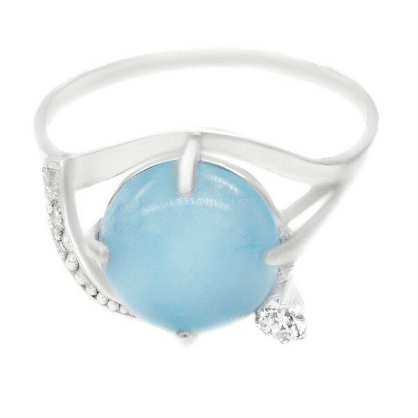 Кольцо, серебро, 925 проба, родирование, фианит, кварц