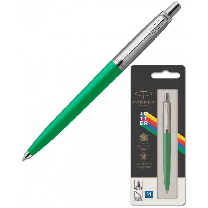 Ручка шариковая Parker Jotter Originals, Green, синий стержень, блистер