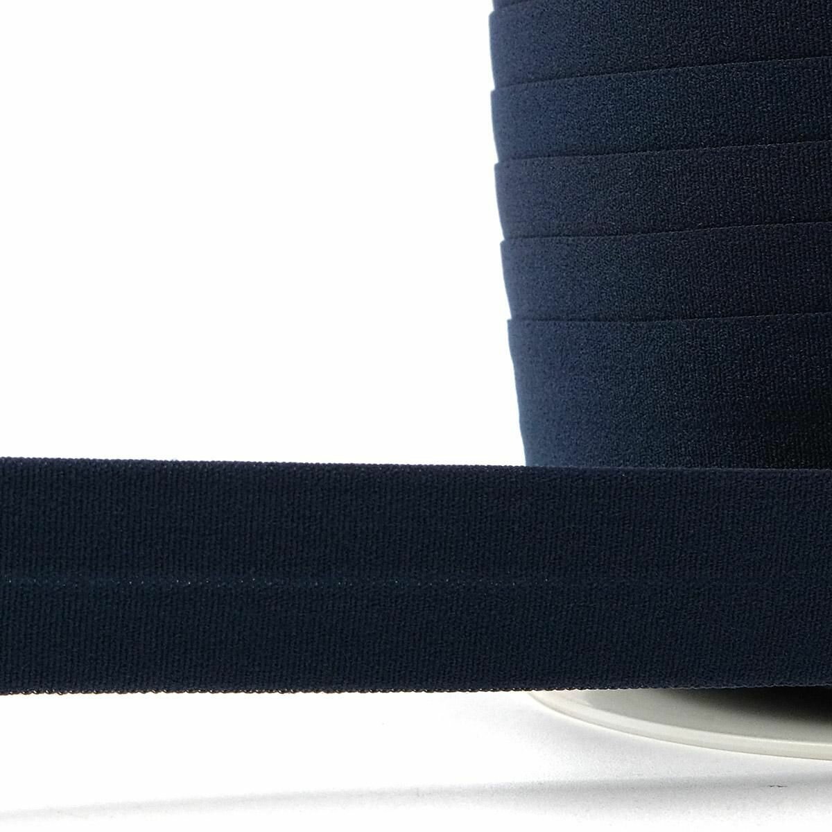 Бейка айрис Трикотажная, 20 мм, 100 м, цвет C147, темно-синяя