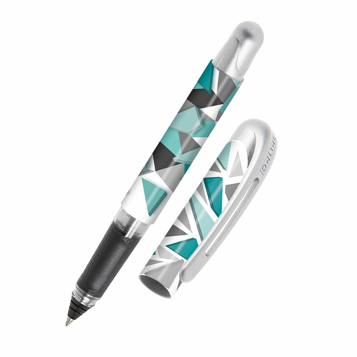 Ручка-роллер ONLINE "Campus", с синим картриджем, толщина линии 0,7 мм, принт Fresh